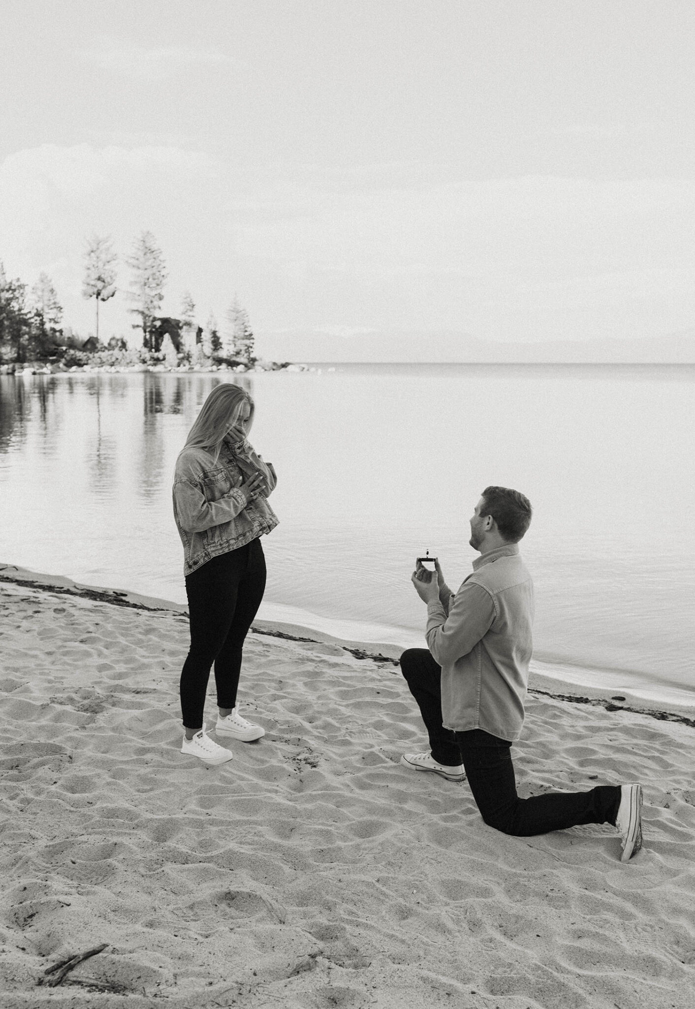 Surprise Proposal in Meeks Bay || Gabe & Emily