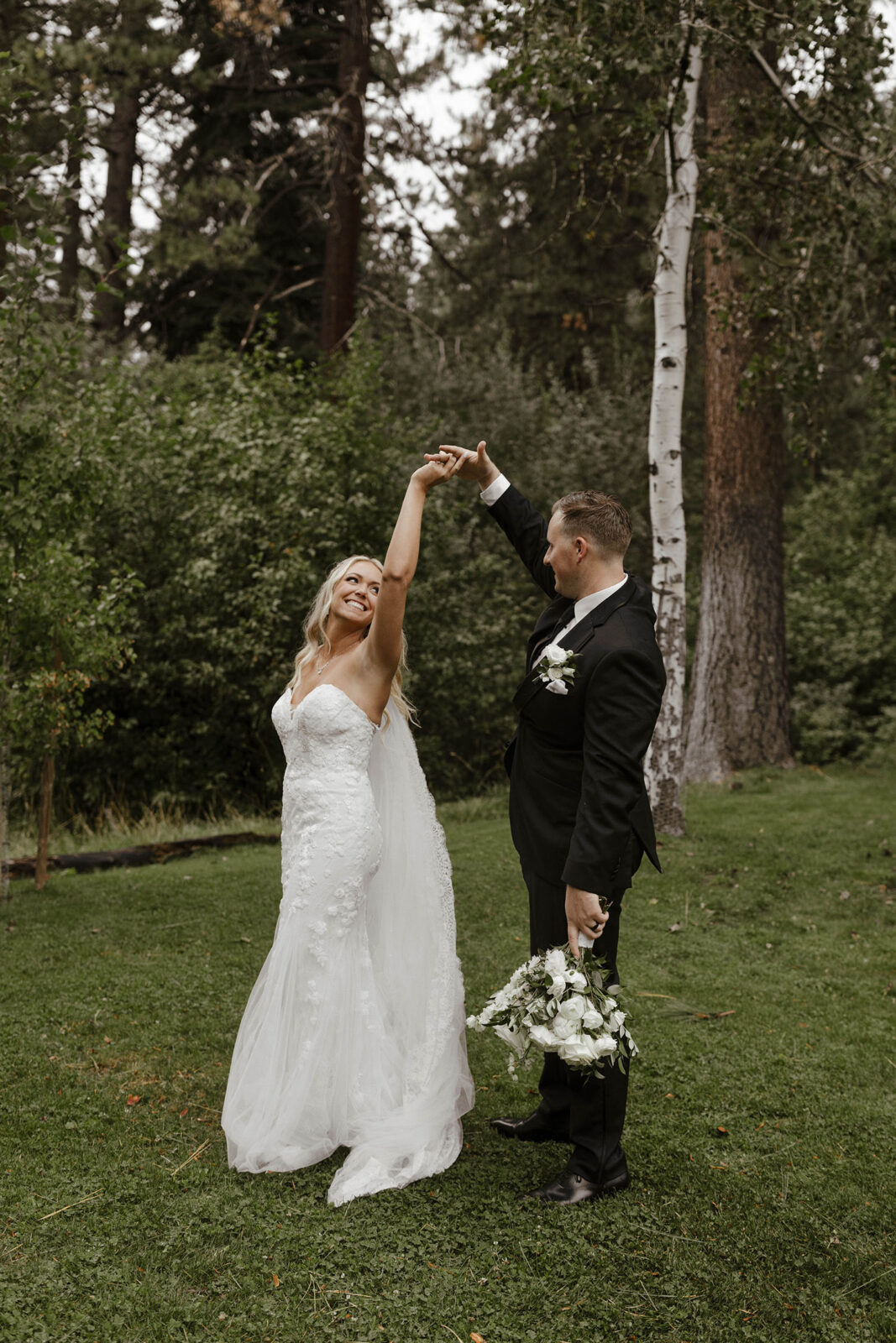 Rainy Lake Tahoe Wedding at Aspen Grove || Brynne & Anthony