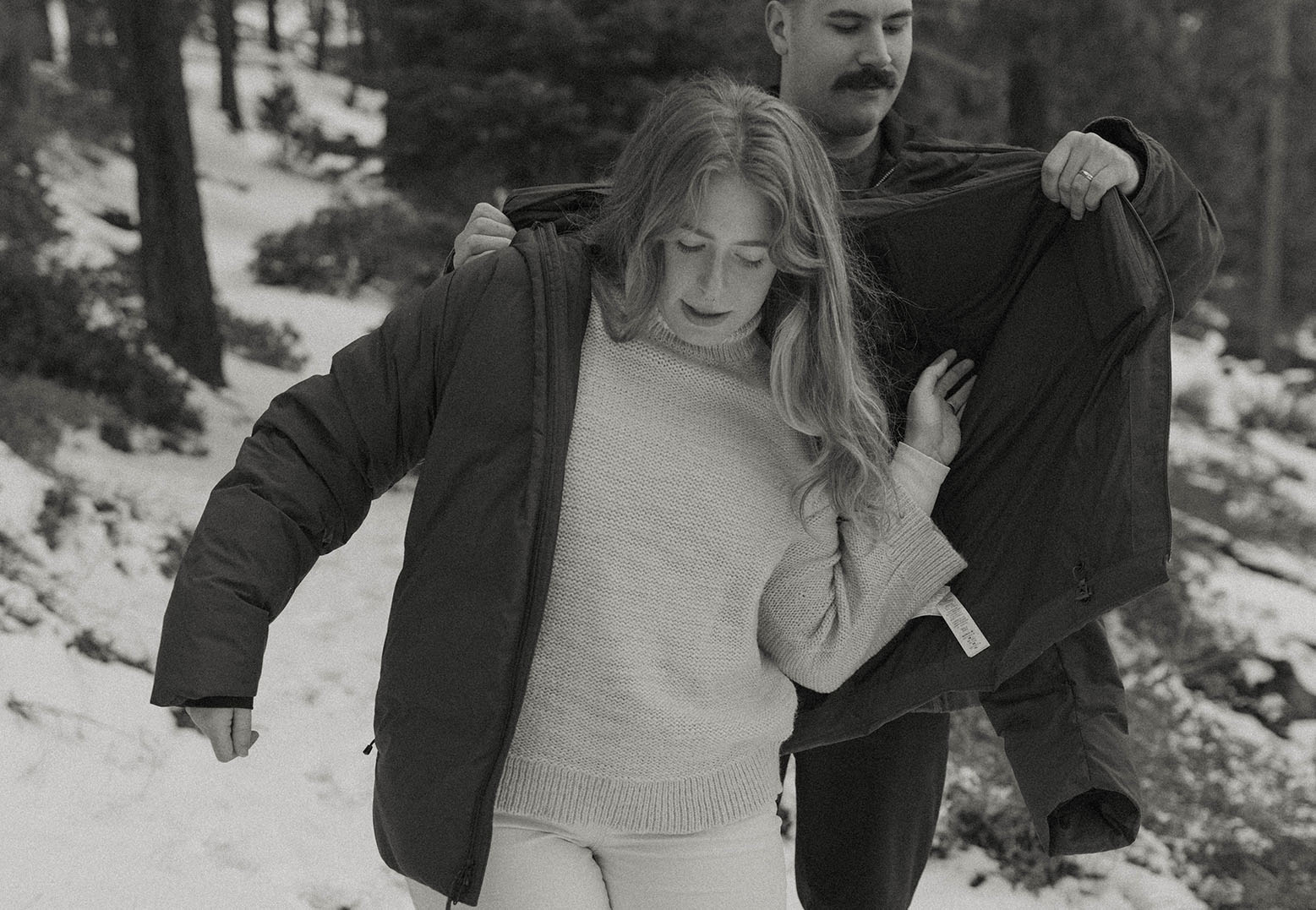 Winter Lake Tahoe Anniversary Photos || Dakota & Cole