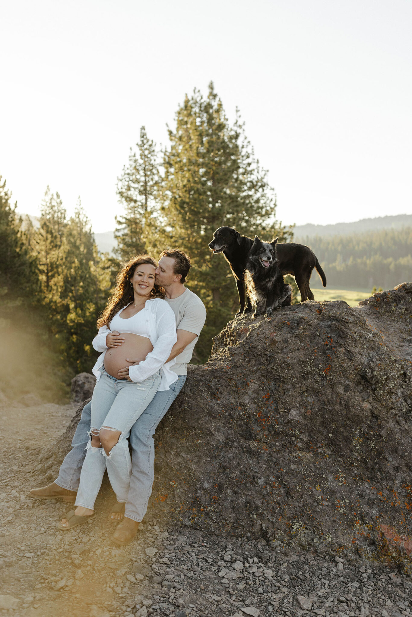 Lake Tahoe Maternity Photos || Takara & Cole