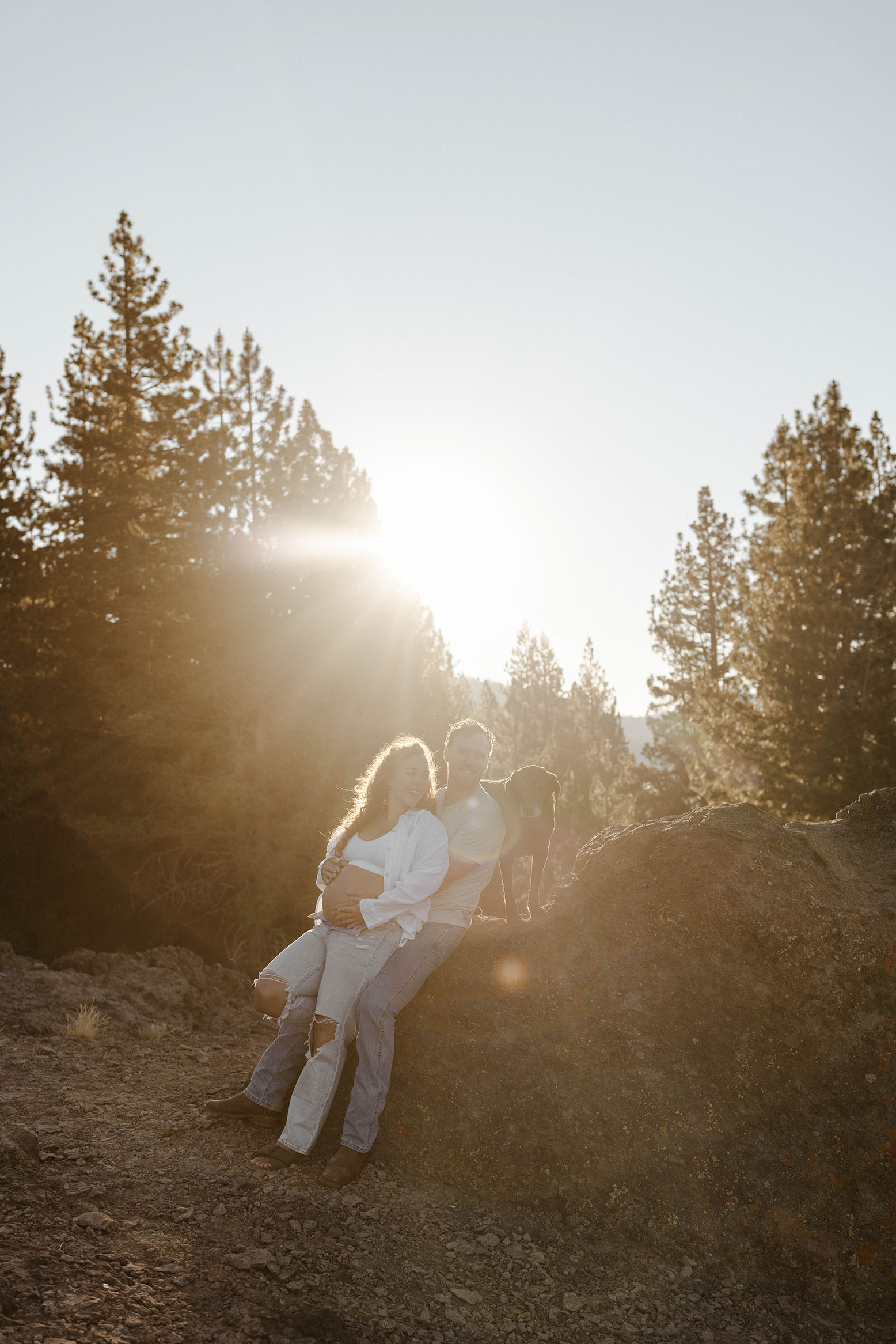 Lake Tahoe Maternity Photos || Takara & Cole