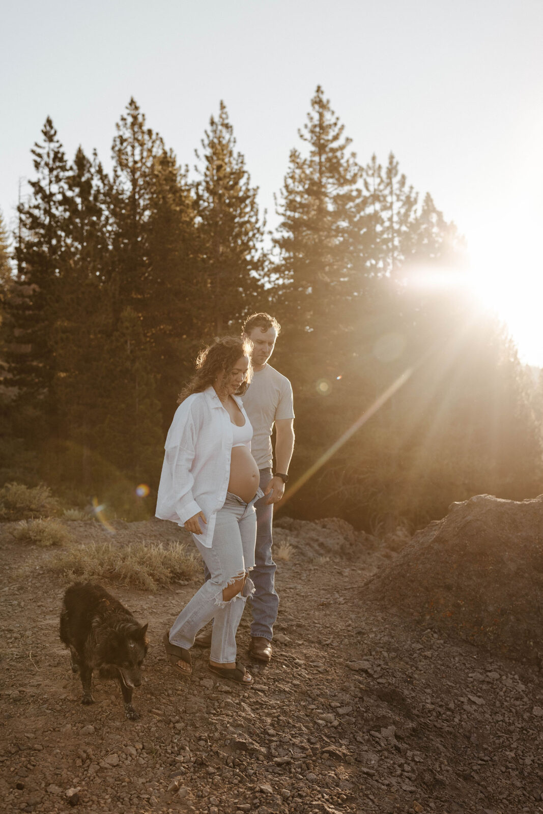 Lake Tahoe Maternity Photos || Takara & Cole